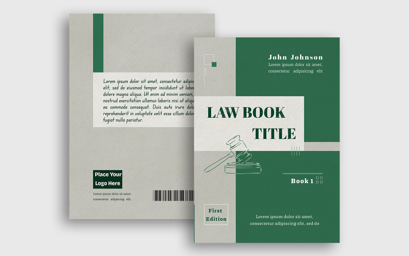 Law Book Cover Design Template #500545 - TemplateMonster