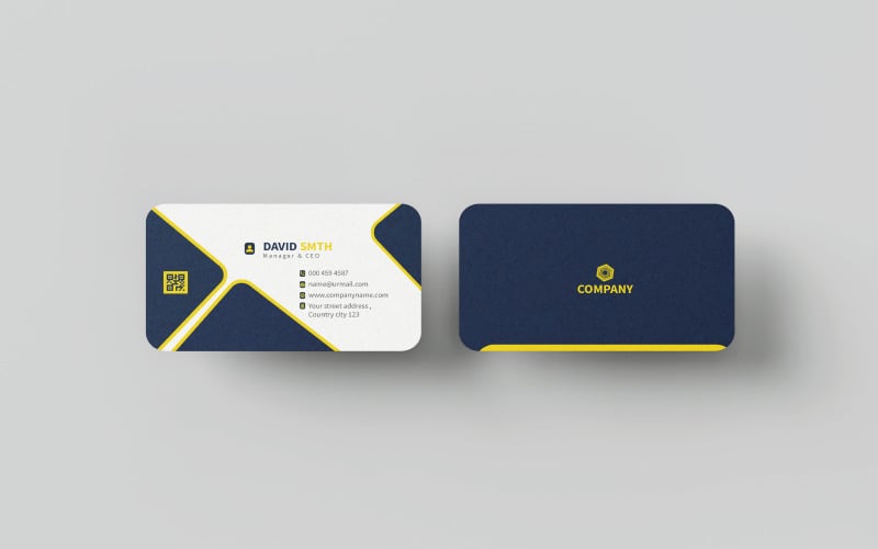 Professional Simple Business Card Design - TemplateMonster