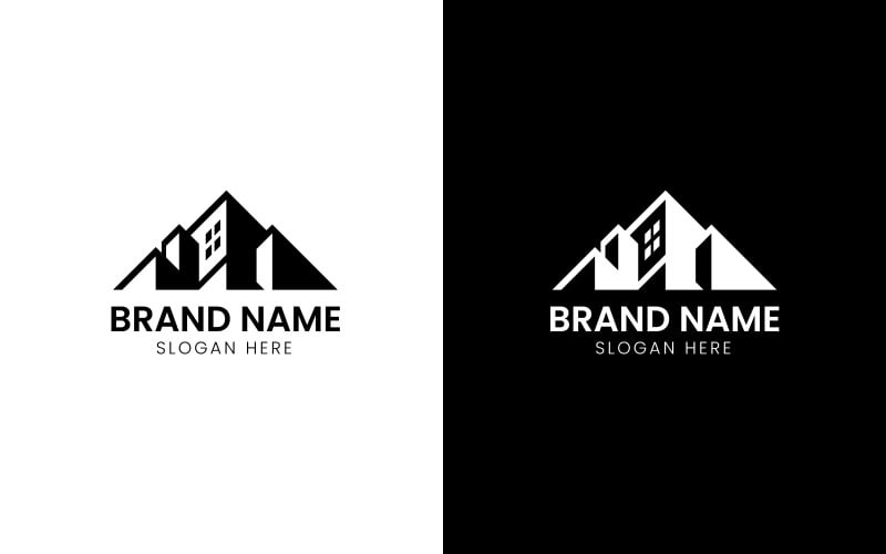 Mountain building logo-785 #500959 - TemplateMonster