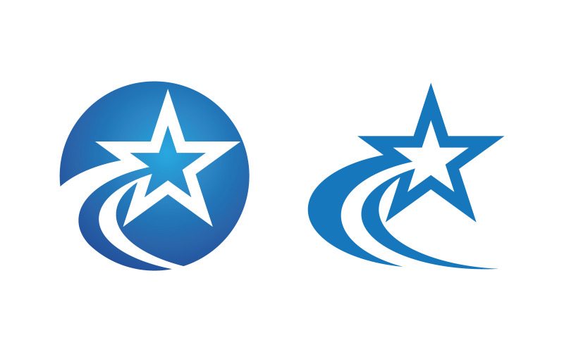 Star Fast speed Illustration logo design v.10