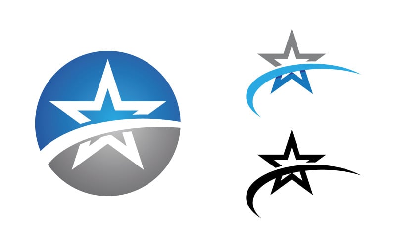 Star Fast speed Illustration logo design v.11