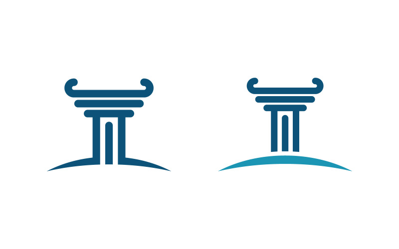 Modèle de logo de cabinet d'avocats illustration vectorielle v.2