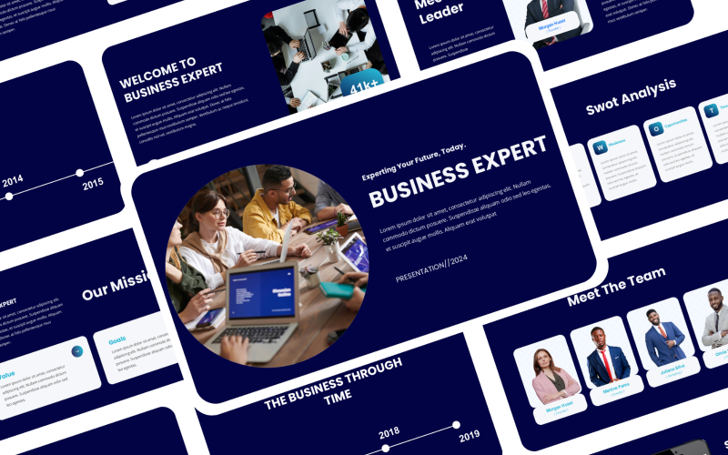 Business Expert - Pitch Deck #501955 - TemplateMonster