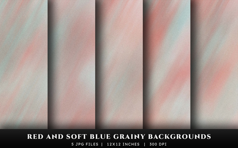 Red and Soft Blue Grainy Texture Backgrounds