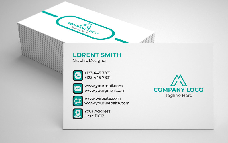 Visiting Card - Simple Business Card - TemplateMonster