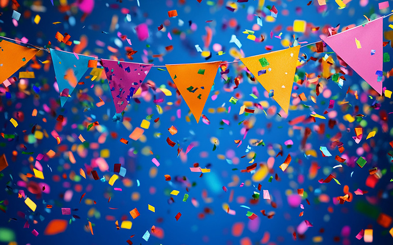 Colorful Party Celebration Background - TemplateMonster