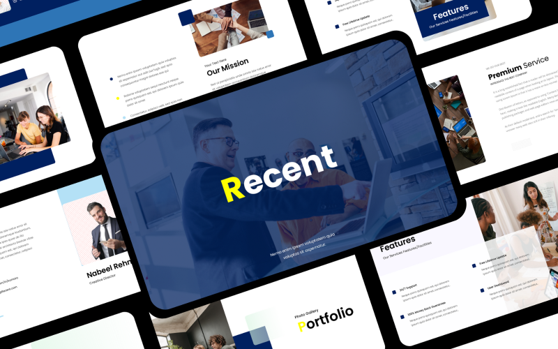 Récent - PowerPoint d'entreprise - TemplateMonster