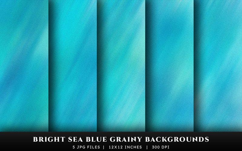 Bright Sea Blue Grainy Texture Backgrounds - TemplateMonster