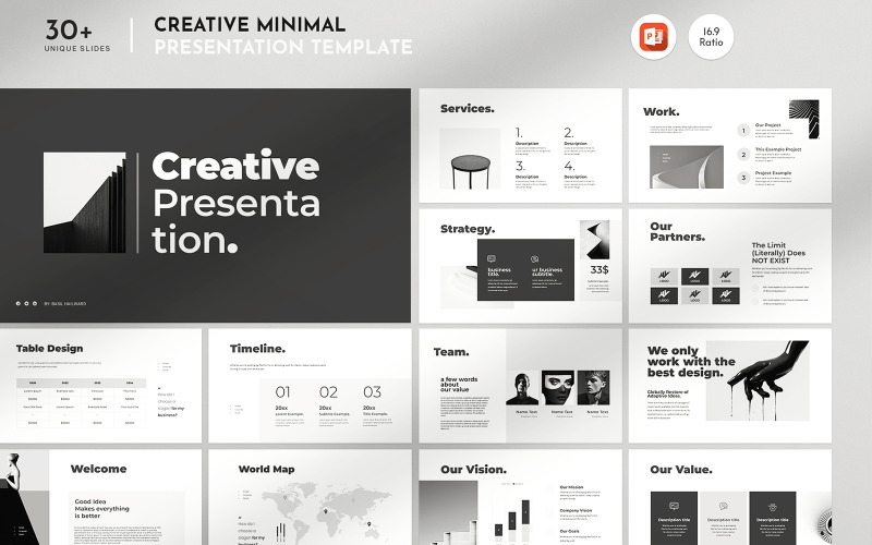 Yaratıcı PowerPoint Sunum Şablonu Tasarımı - TemplateMonster