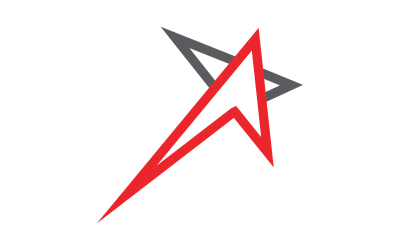 Concept de logo étoile Illustration de vitesse d'explosion v.13