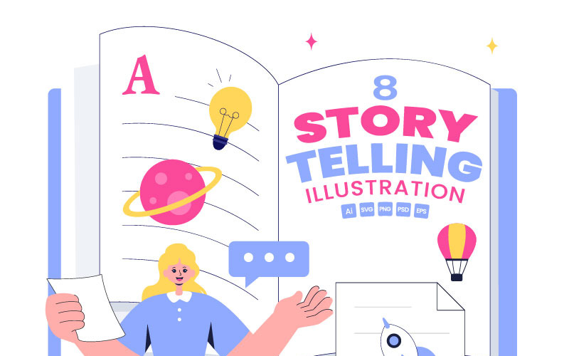 8 Creative Storytelling Process Illustration
