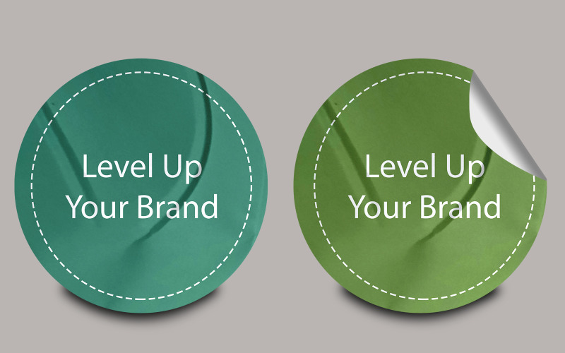 Sticker Mockup Template Design -247 #503294 - TemplateMonster