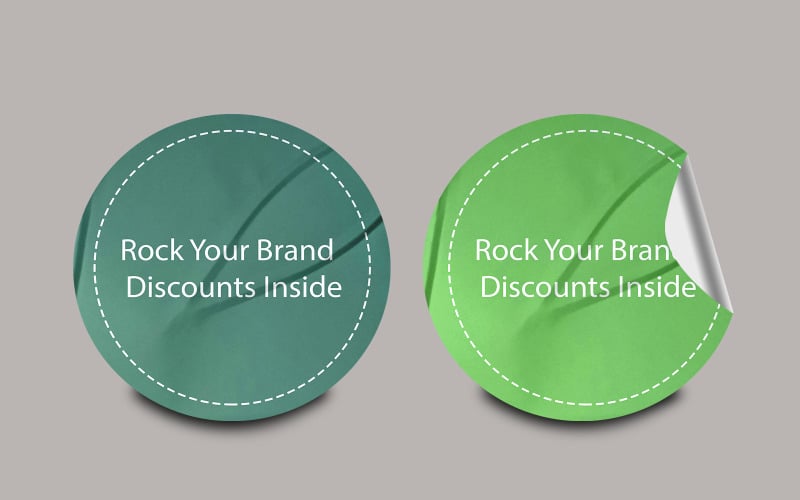 Sticker Mockup Template Design -248 #503295 - TemplateMonster