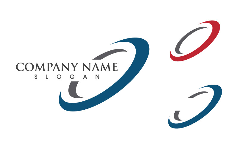 Modèle de conception de logo de concept swoosh plus rapide v.6