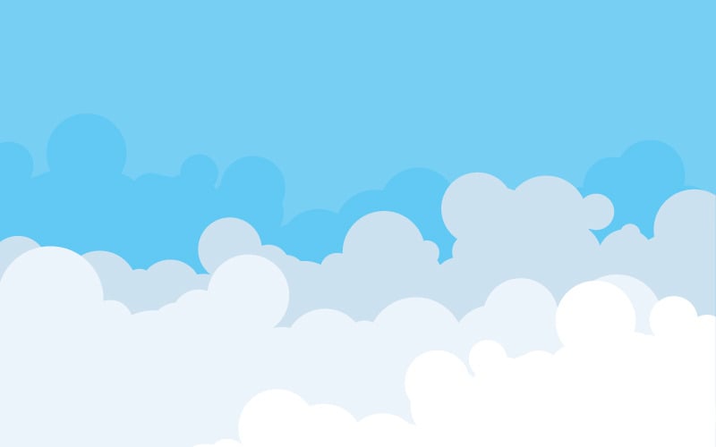 Cloud Background template illustration design v.14