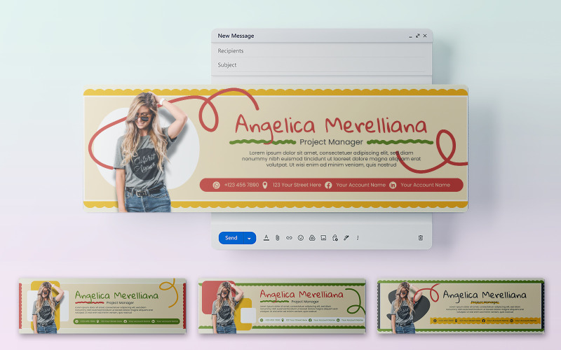 Creative Email Header Template 462 #504160 - TemplateMonster