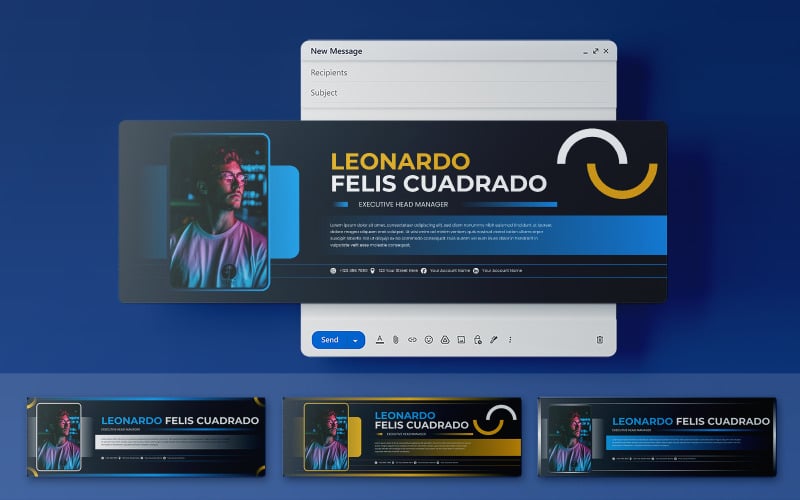 Professional Email Header 287 #504159 - TemplateMonster