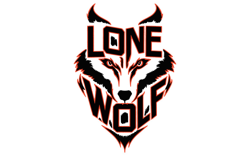 A visually typography design of wolf - TemplateMonster