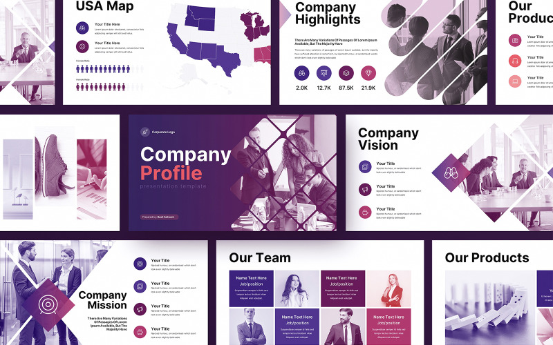 Business Company Profile Google Slides Presentation Template