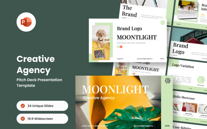 Creative Agency Pitch Deck – Sleek & Modern PowerPoint