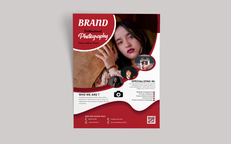 Modern Digital Photography Flayer Design - TemplateMonster