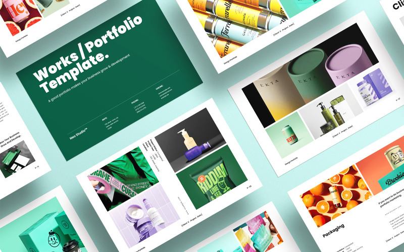 Works / Design Portfolio Template #504683 - TemplateMonster