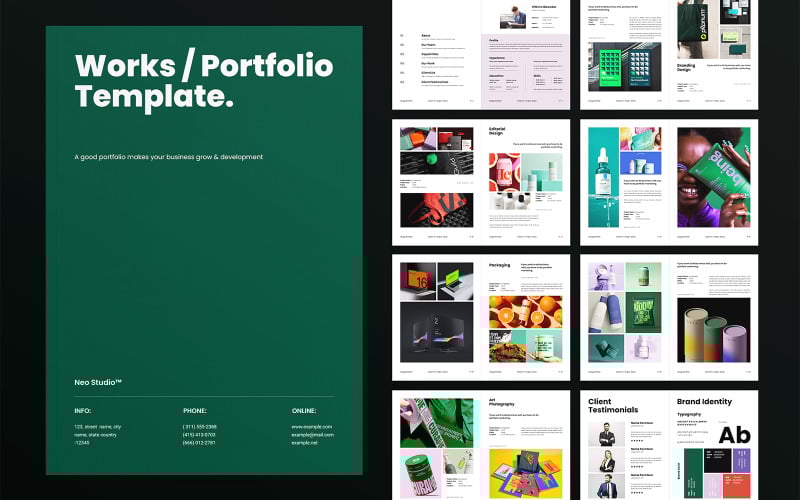 Works / Portfolio Template #504684 - TemplateMonster
