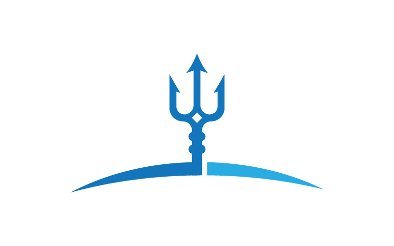Trident Armor Vector illustration Icon Logo Template design v.17