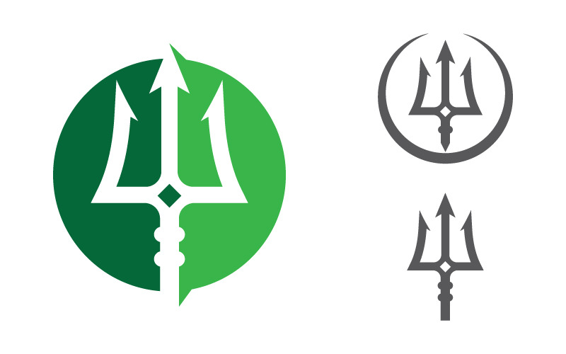 Trident Armor Vector illustration Icon Logo Template design v.5