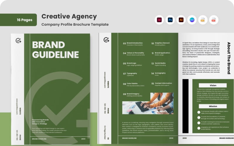 Branding Guide for Creative Agency #505776 - TemplateMonster