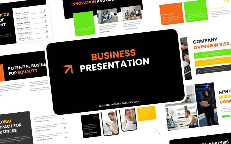Business powerpoint - presentation template - TemplateMonster