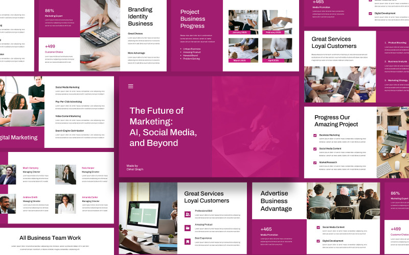 Marketing - PowerPoint Template #505858 - TemplateMonster
