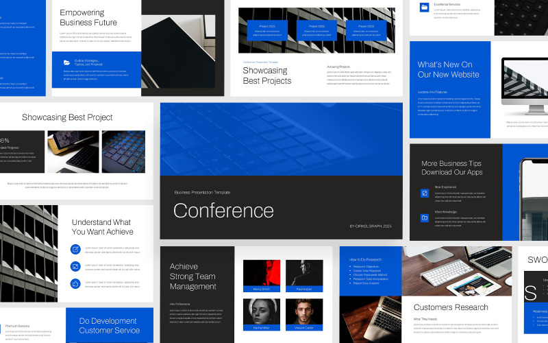 Modèle PowerPoint de conférence #505864 - TemplateMonster