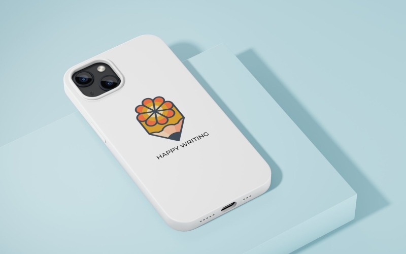 Happy writing logo Template design #505954 - TemplateMonster