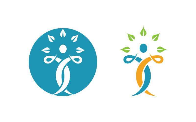 Healthy life trainer logo sign illustration vector design v.16