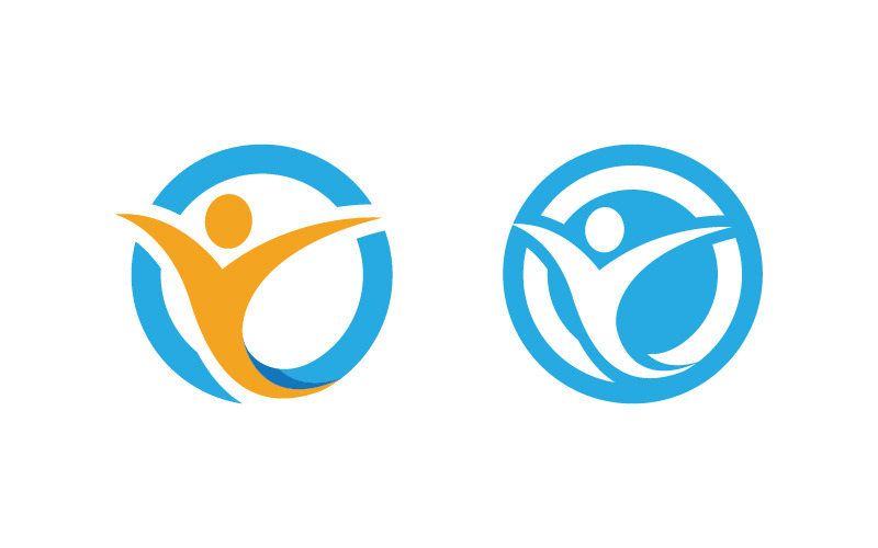 Healthy life trainer logo sign illustration vector design v.5