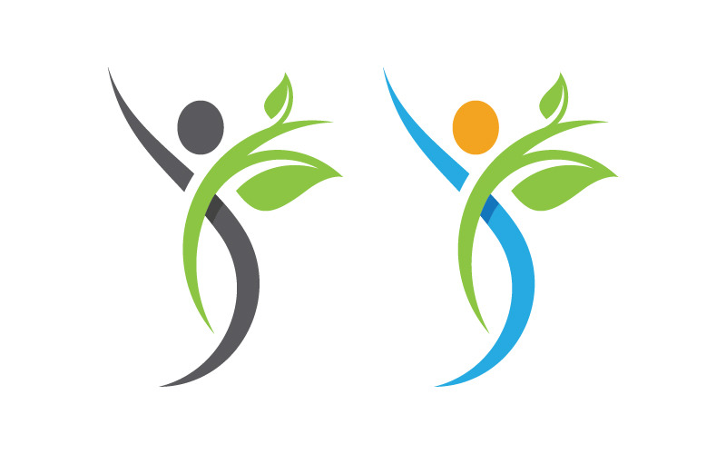 Healthy life trainer logo sign illustration vector design v.7