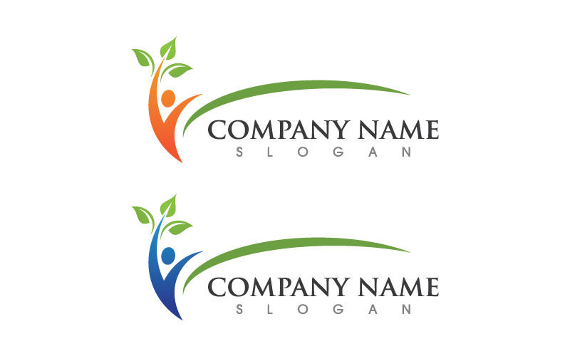 Healthy life trainer logo sign illustration vector design v.27