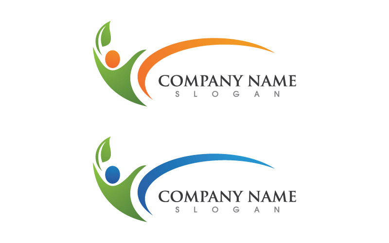 Healthy life trainer logo sign illustration vector design v.32