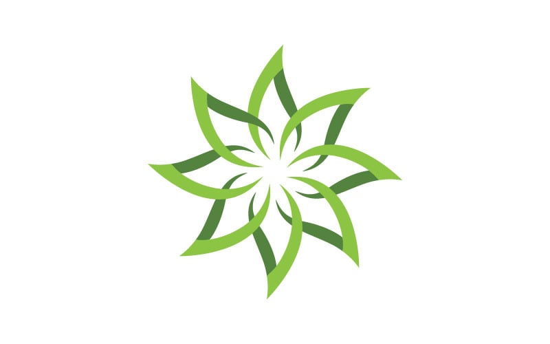 Healthy life tree leaf concept logo design template v.27