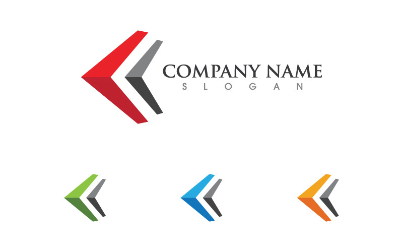 Arrow business speed growth icon illustration design v.5