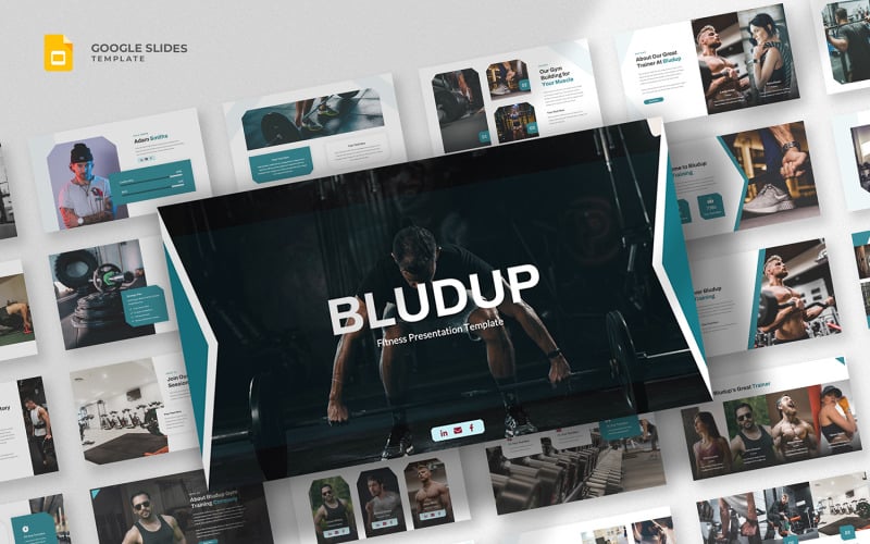 Bludup - Gym & Fitness Google Slides Template