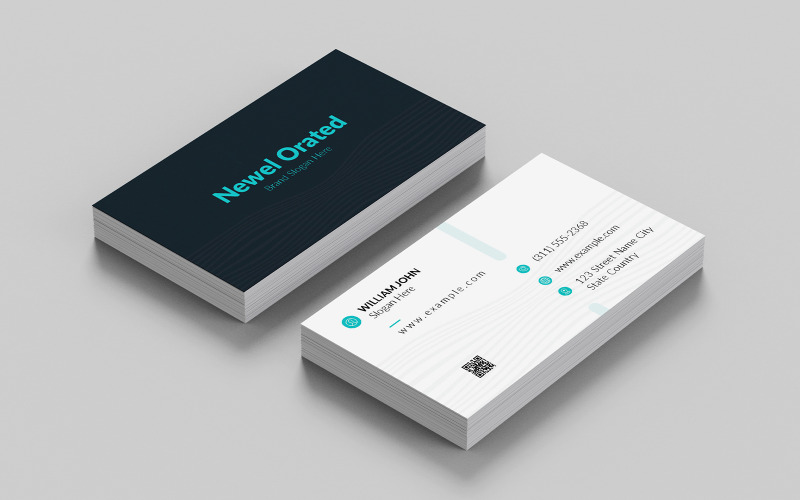 Personal Business Card Layout #507314 - TemplateMonster