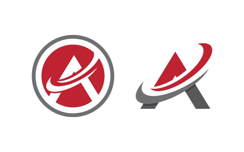 Plantilla de diseño de concepto empresarial de logotipo con letra A v.48