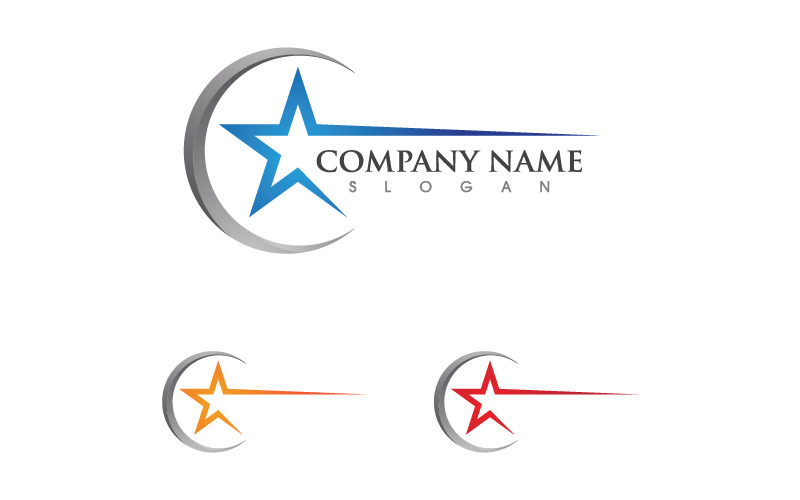 Star Logo Concept speed Illustration design template v.1