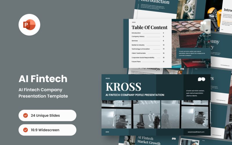 AI Fintech – Présentation PowerPoint - TemplateMonster