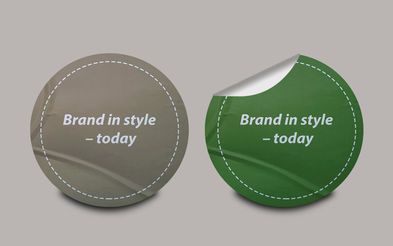 Sticker Mockup Template Design -Tm 7 - TemplateMonster