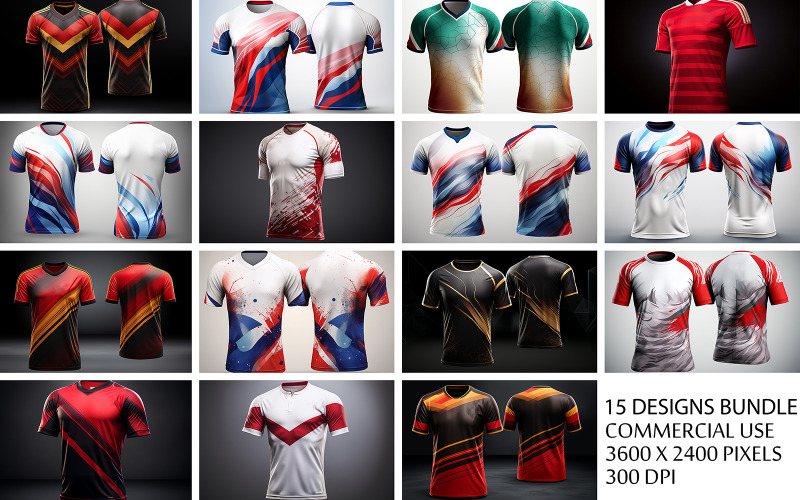 Jersey Design Bundle Modern Sports Jersey Design Modern Soccer Jersey ...