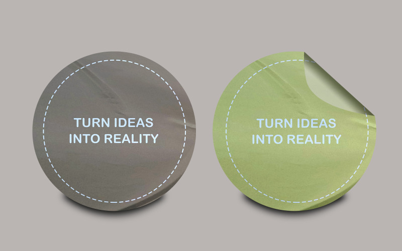 Sticker Mockup Template Design -Tm 13 - TemplateMonster