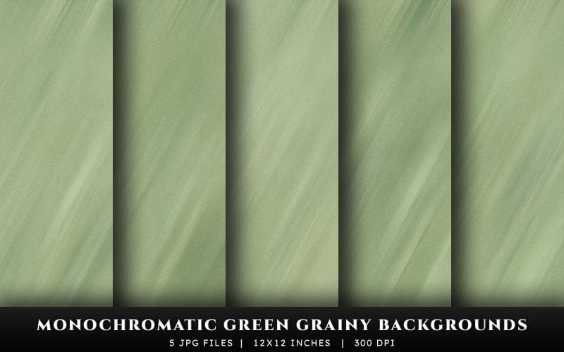 Monochromatic Green Grainy Texture Backgrounds